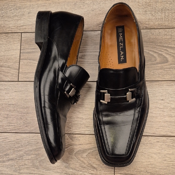 Mezlan | Shoes | Mezlan Black Leather Hagar Spain Sz 5 M Mens Dress ...